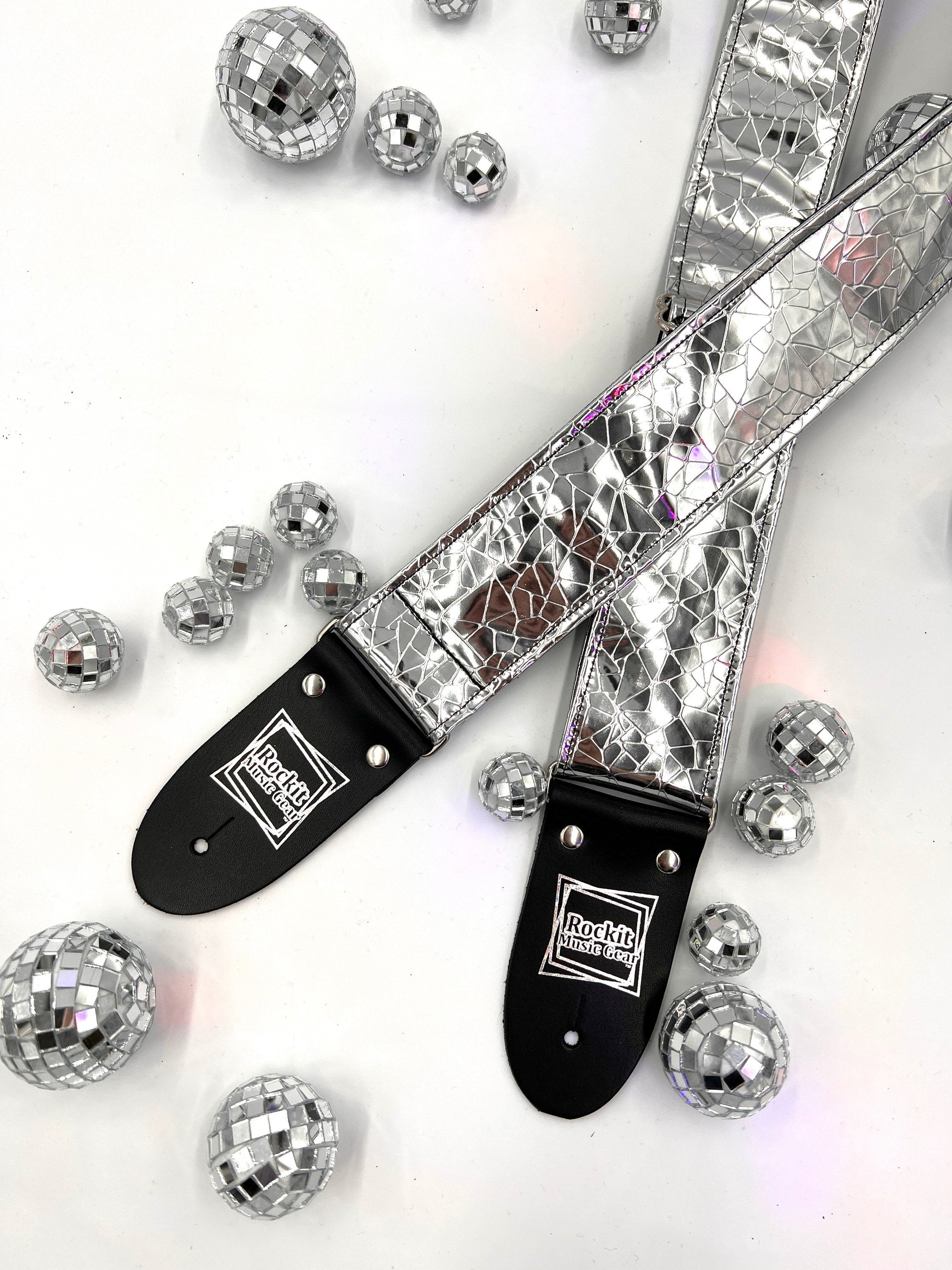 Crackle Mirror Guitar Straps – rockitmusicgear